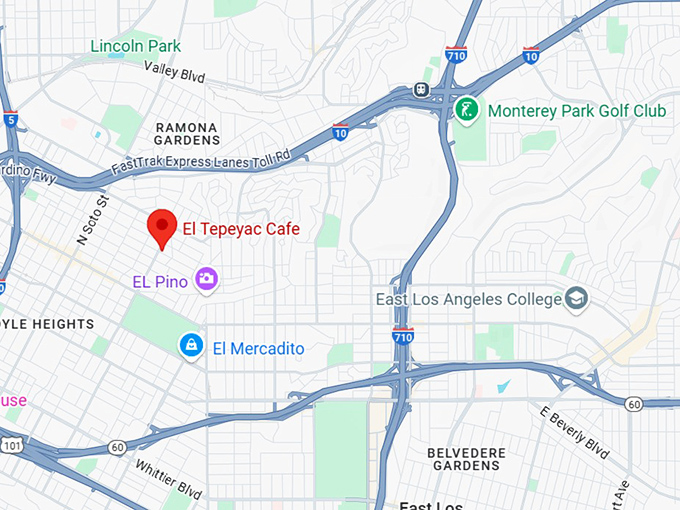 16. el tepeyac cafe map
