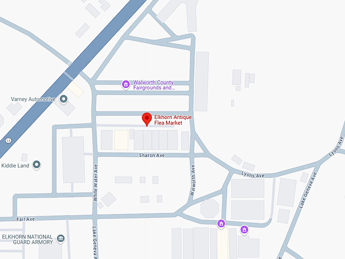 16. elkhorn antique flea market map