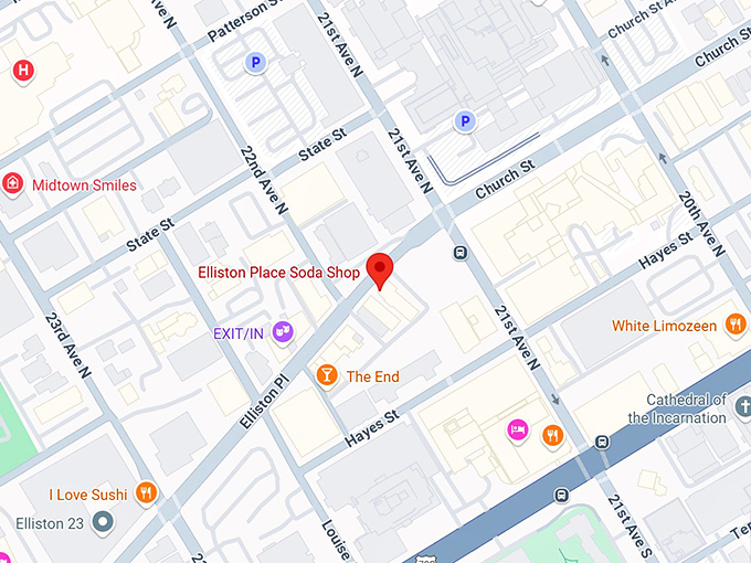 16. elliston place soda shop map