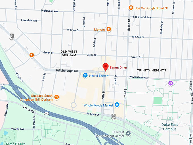 16. elmo&rsquo;s diner map