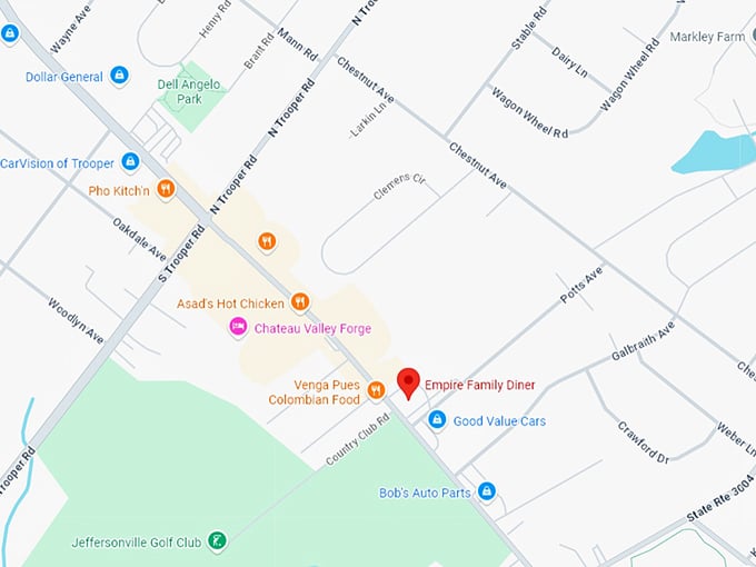 16. empire family diner map