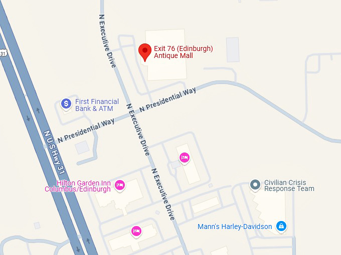 16. exit 76 (edinburgh) antique mall map