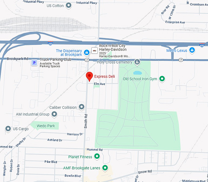 16. express deli map