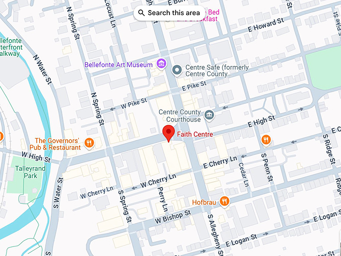 16. faith centre map