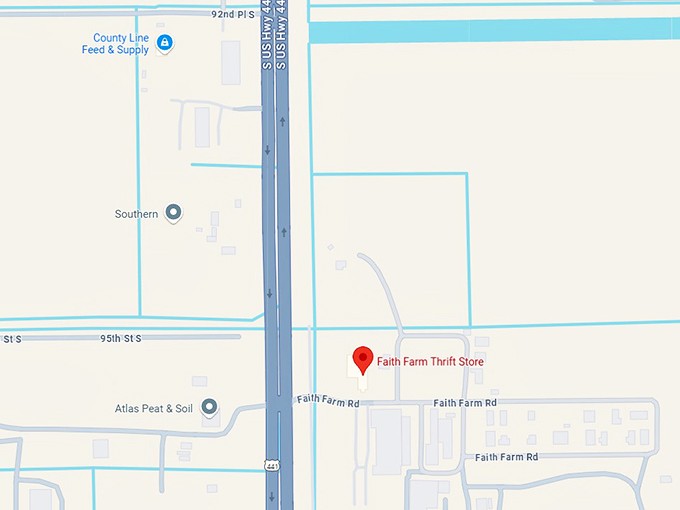 16. faith farm thrift store map