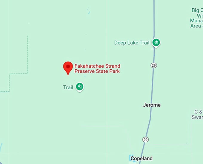 16. fakahatchee strand preserve state park map