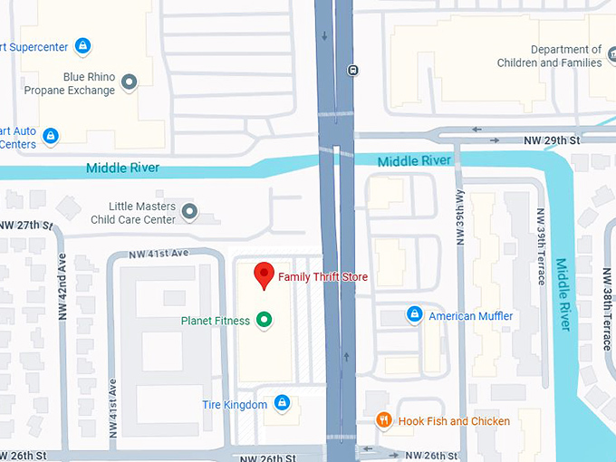 16. family thrift store map