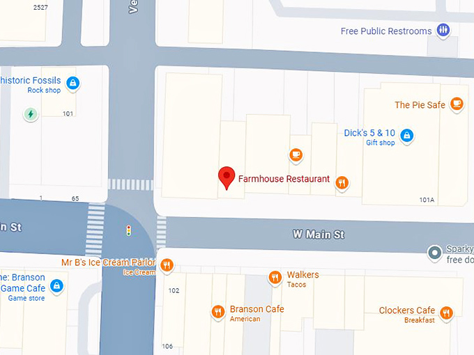 farmhouse restaurant map