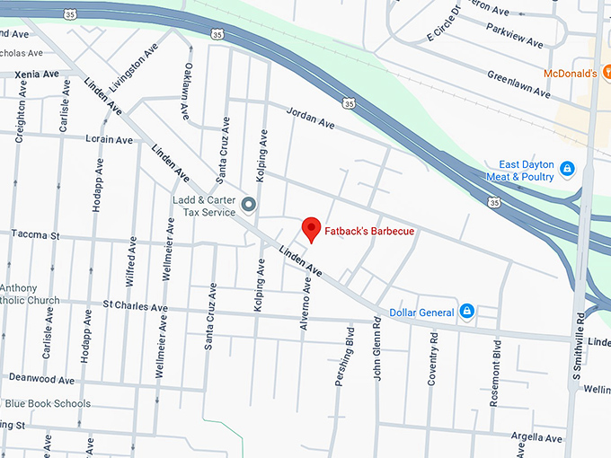 16. fatback's barbecue map