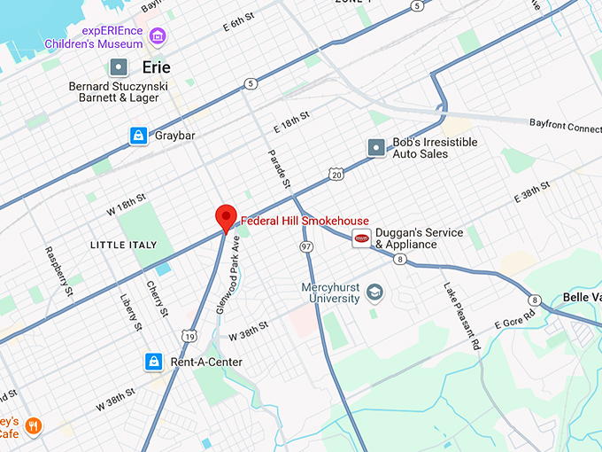 16. federal hill smokehouse map