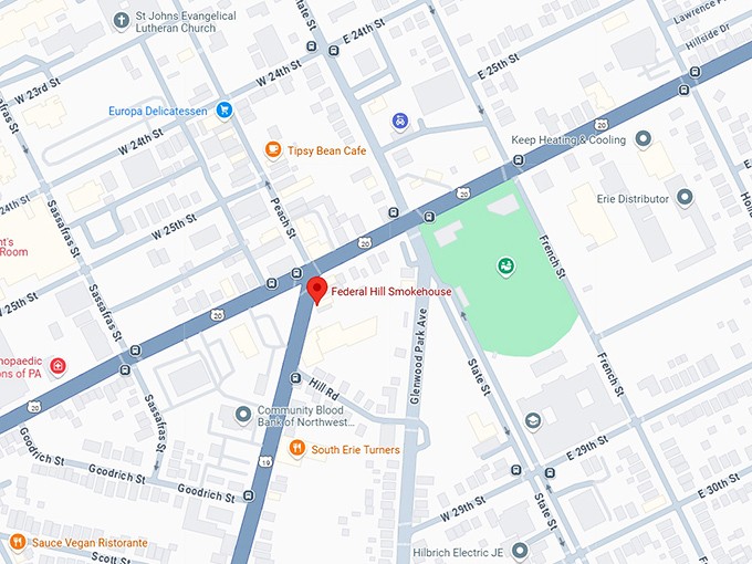 16. federal hill smokehouse map