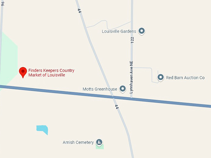 finders keepers country market of louisville map