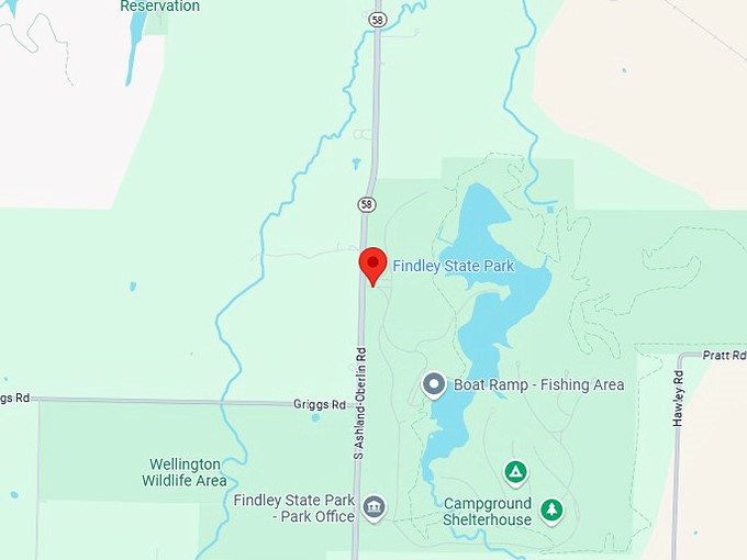 16. findley state park map
