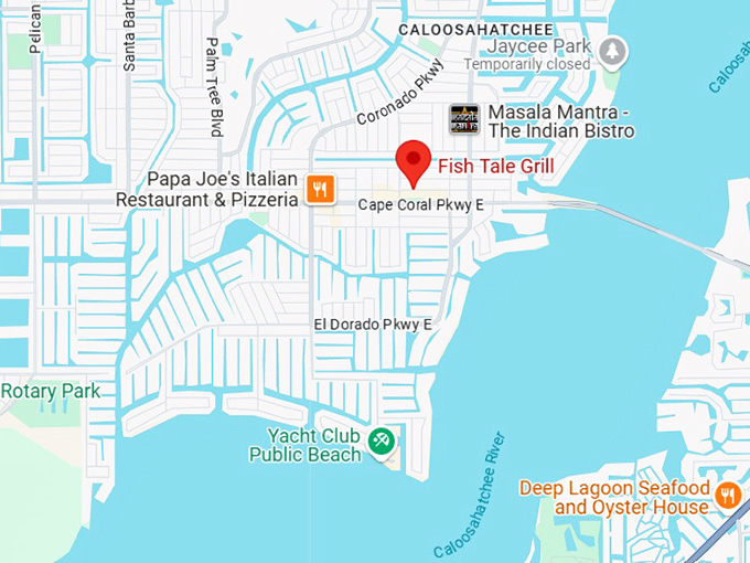 16. fish tale grill map