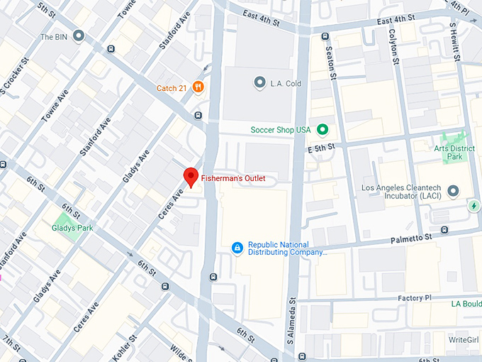 16. fisherman's outlet map