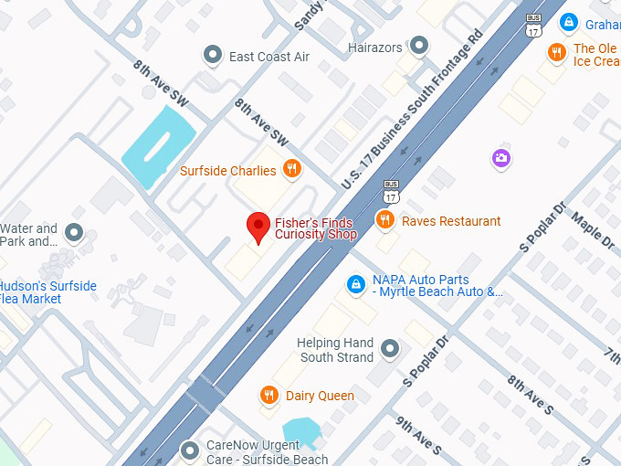 16. fisher's finds curiosity shop map