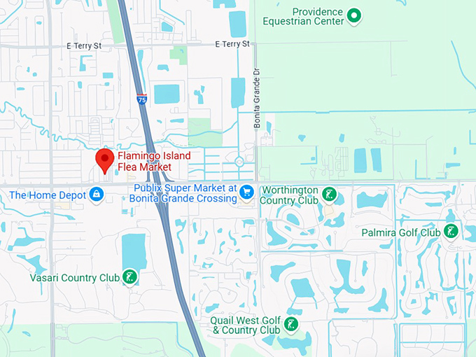 16. flamingo island flea market map