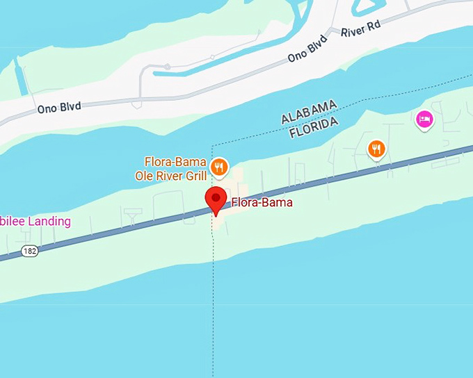 16. flora bama map