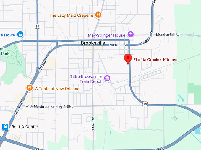 16. florida cracker kitchen map