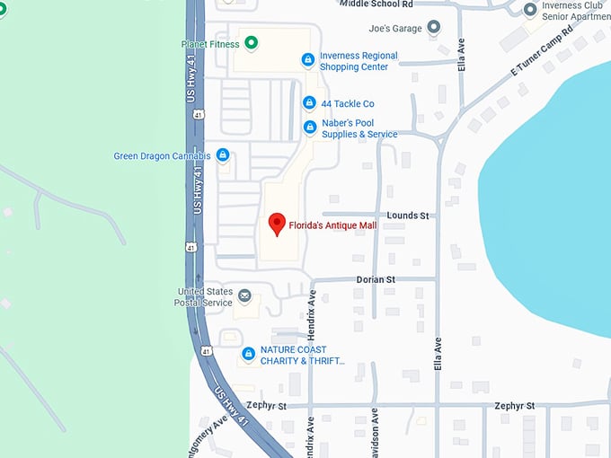 16. florida's antique mall map