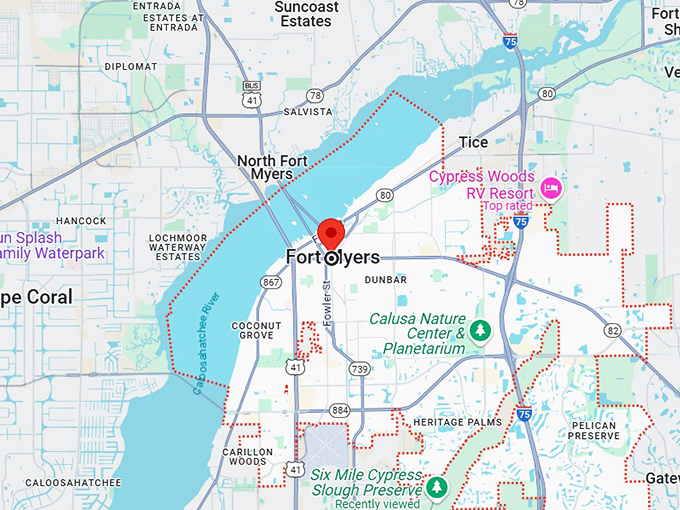 16. fort myers, fl map