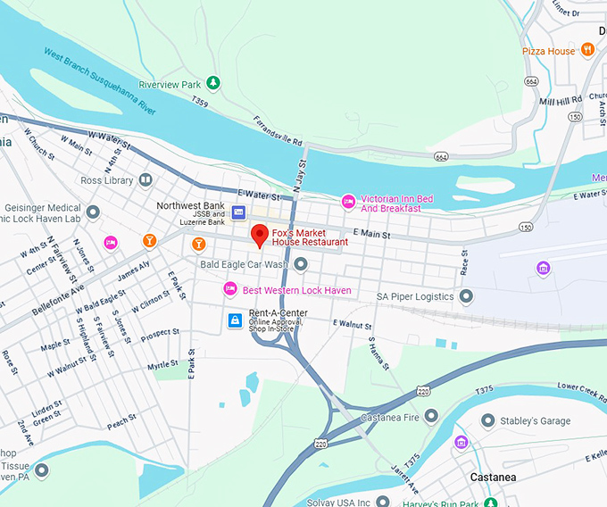 16. fox's market house restaurant map