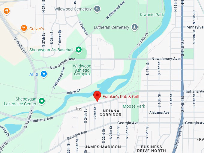 16. frankie's pub & grill map