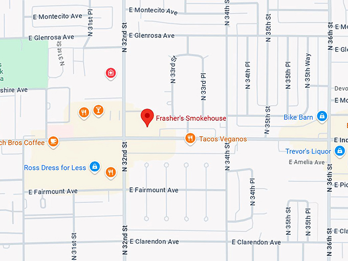 16. frasher's smokehouse map