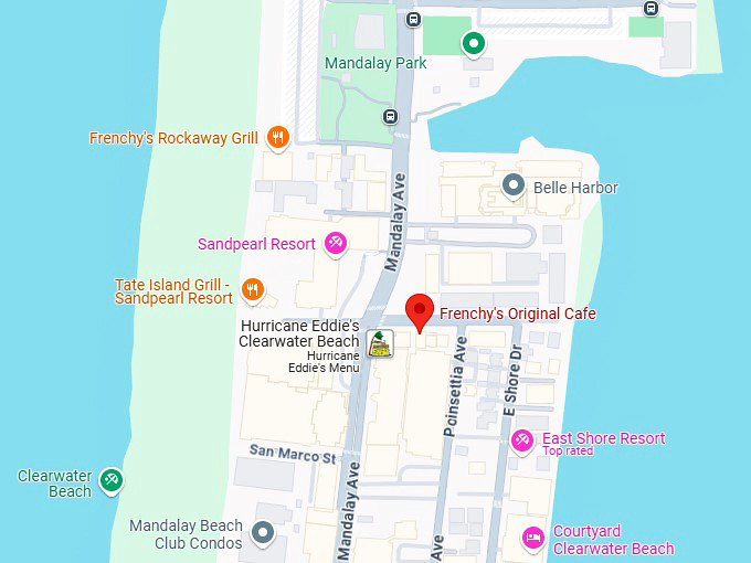 16. frenchy's original cafe map