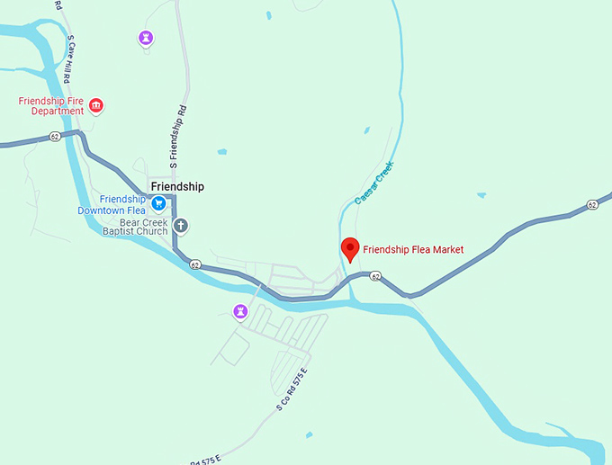 16. friendship flea market map