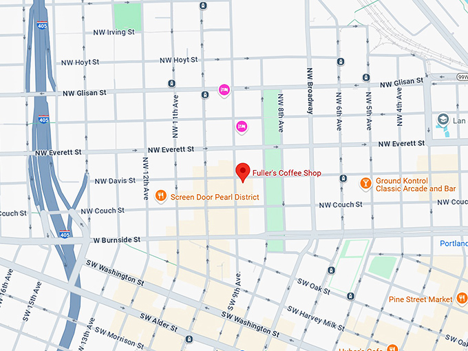 16. fuller's coffee shop map