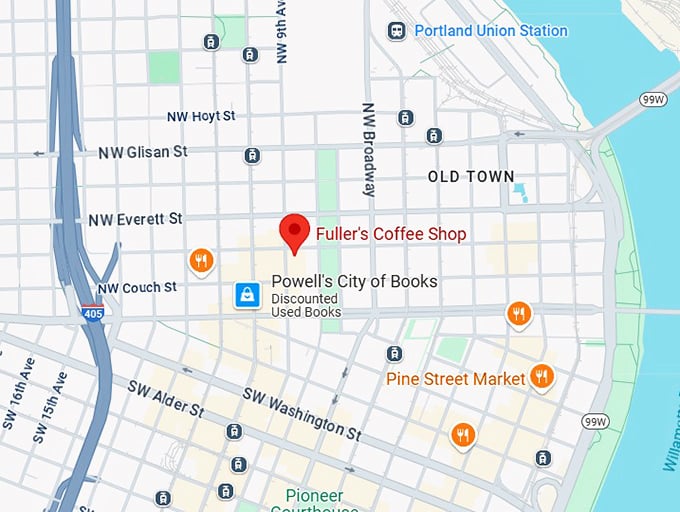 16. fuller's coffee shop map