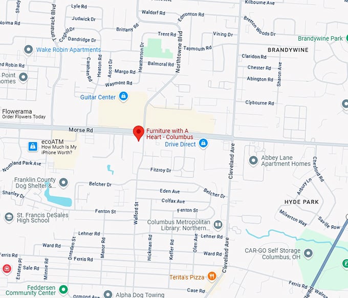 16. furniture with a heart columbus map