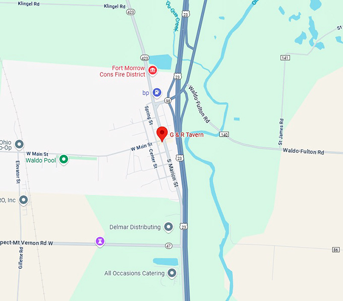 16. g & r tavern map