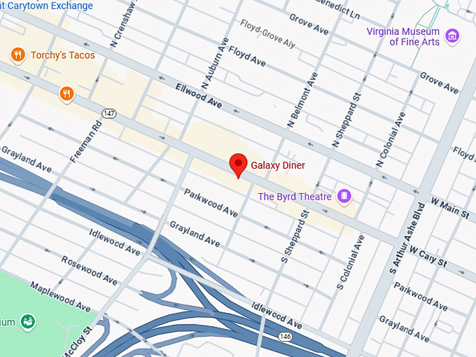 16. galaxy diner map