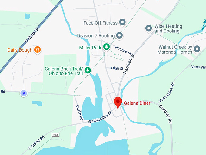 16. galena diner map