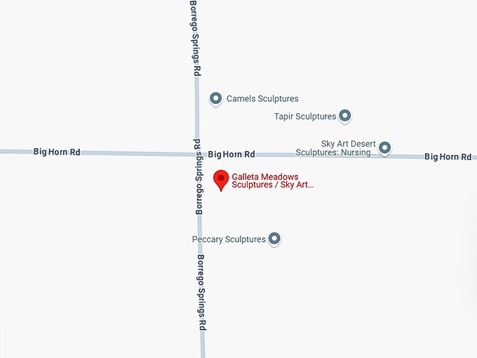 16. galleta meadows sculptures map