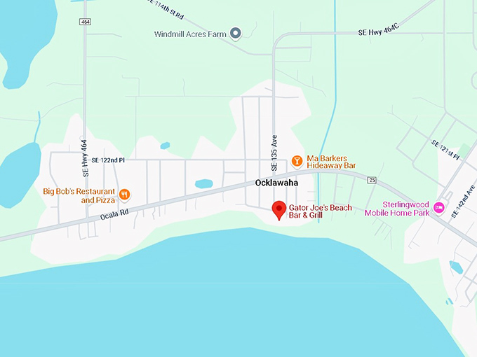 16. gator joe's beach bar & grill map