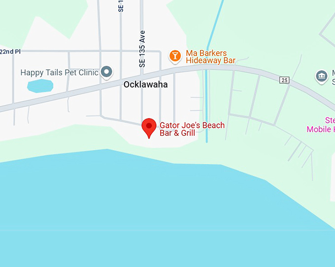 16. gator joe's beach bar & grill map