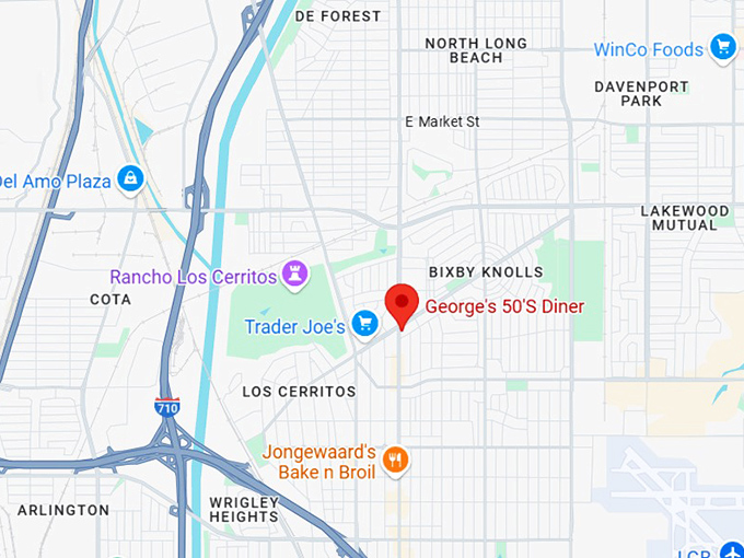 16. george's 50's diner map