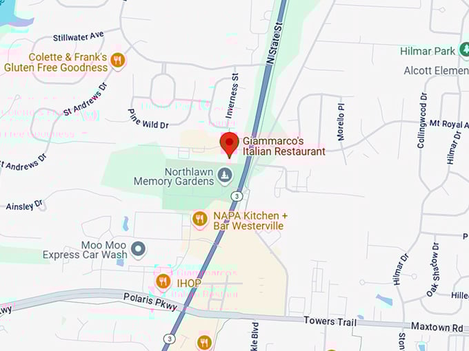 16. giammarco's italian restaurant map