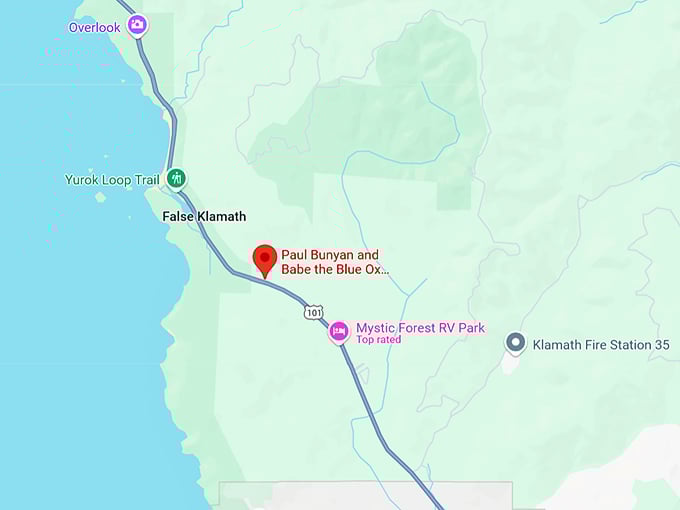 16. giant paul bunyan and babe the blue ox map