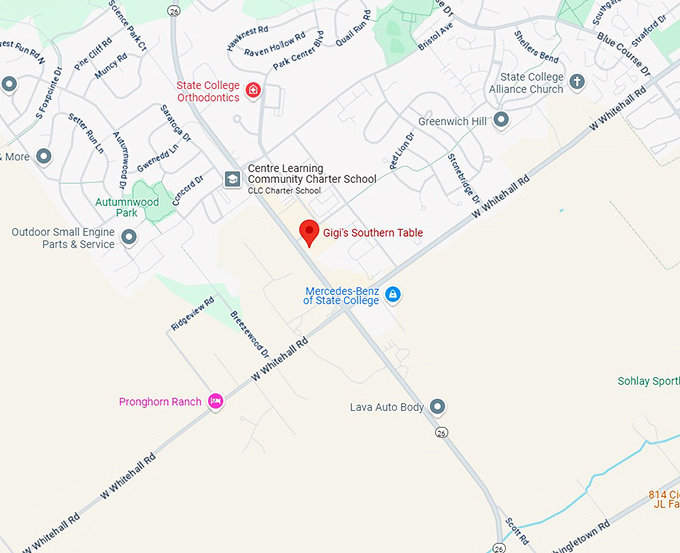 16. gigi's southern table map