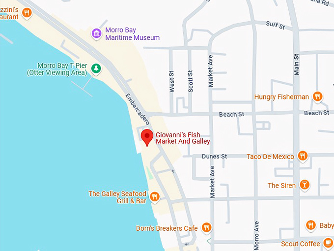 16. giovanni's fish market and galley map