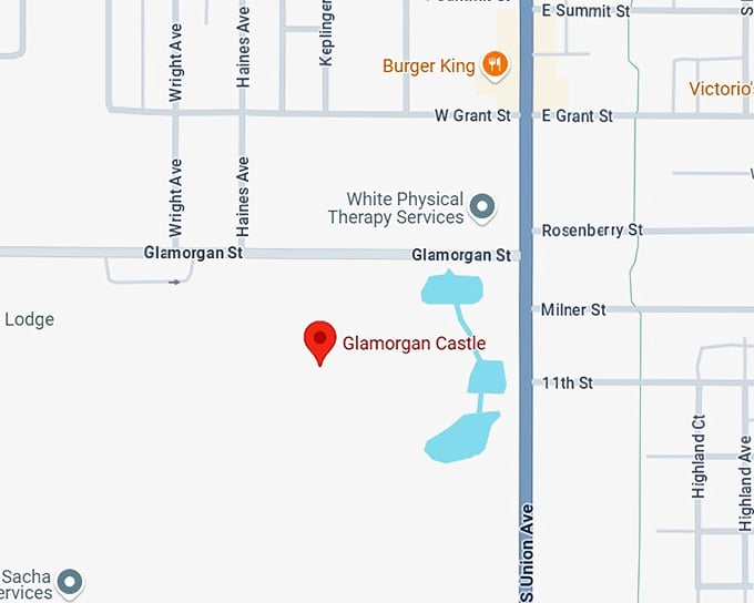 16. glamorgan castle map