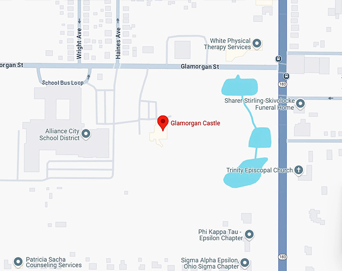 16. glamorgan castle map