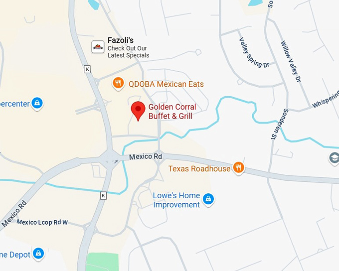 16. golden corral buffet & grill map