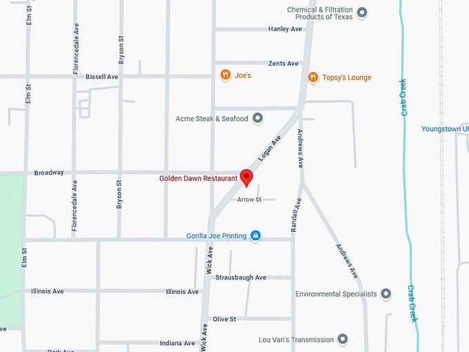 16. golden dawn restaurant map