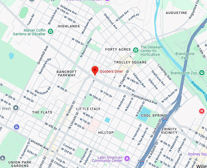 16. goobers diner map