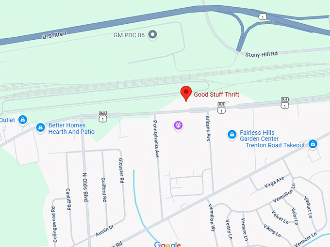 16. good stuff thrift map